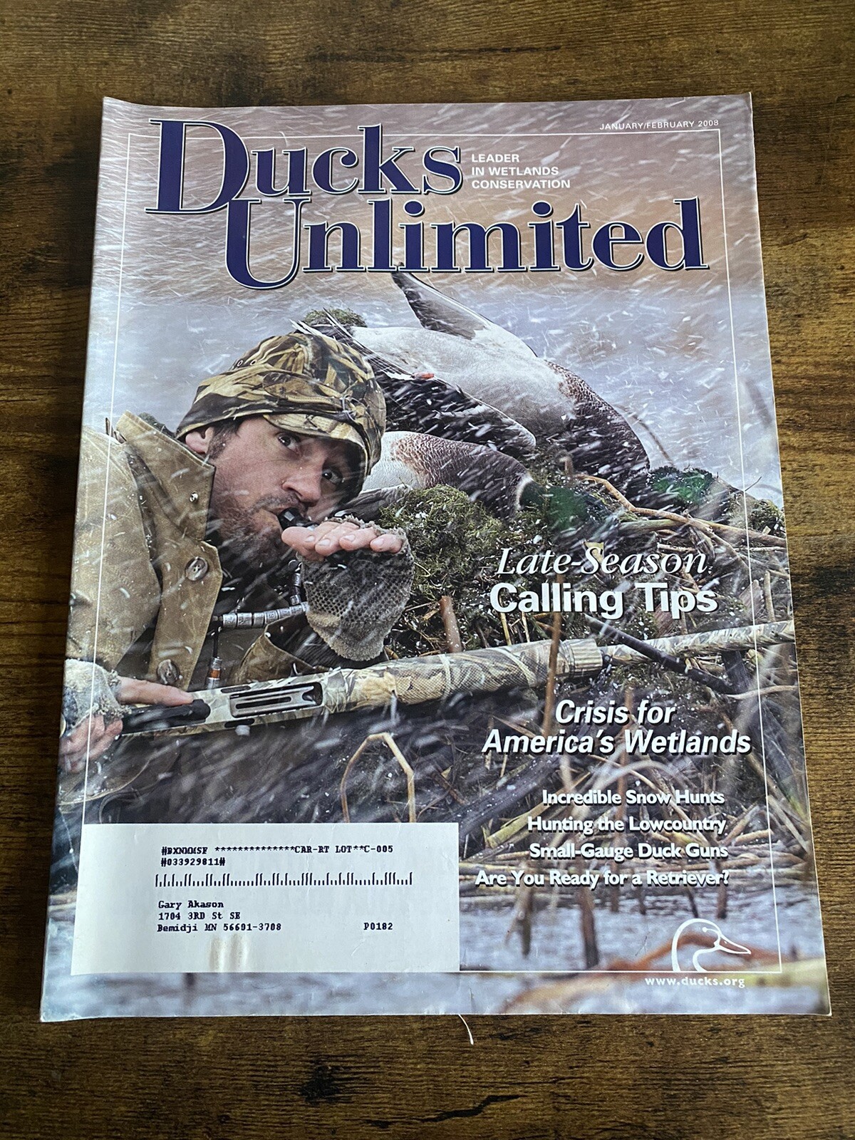 Vintage January/February 2008 Ducks Unlimited Magazine | eBay