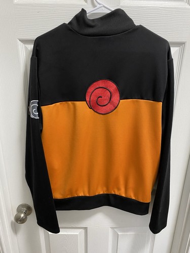Naruto Shippuden Jacket Zip Up Spirit Men’s Size Medium Anime Cosplay ...