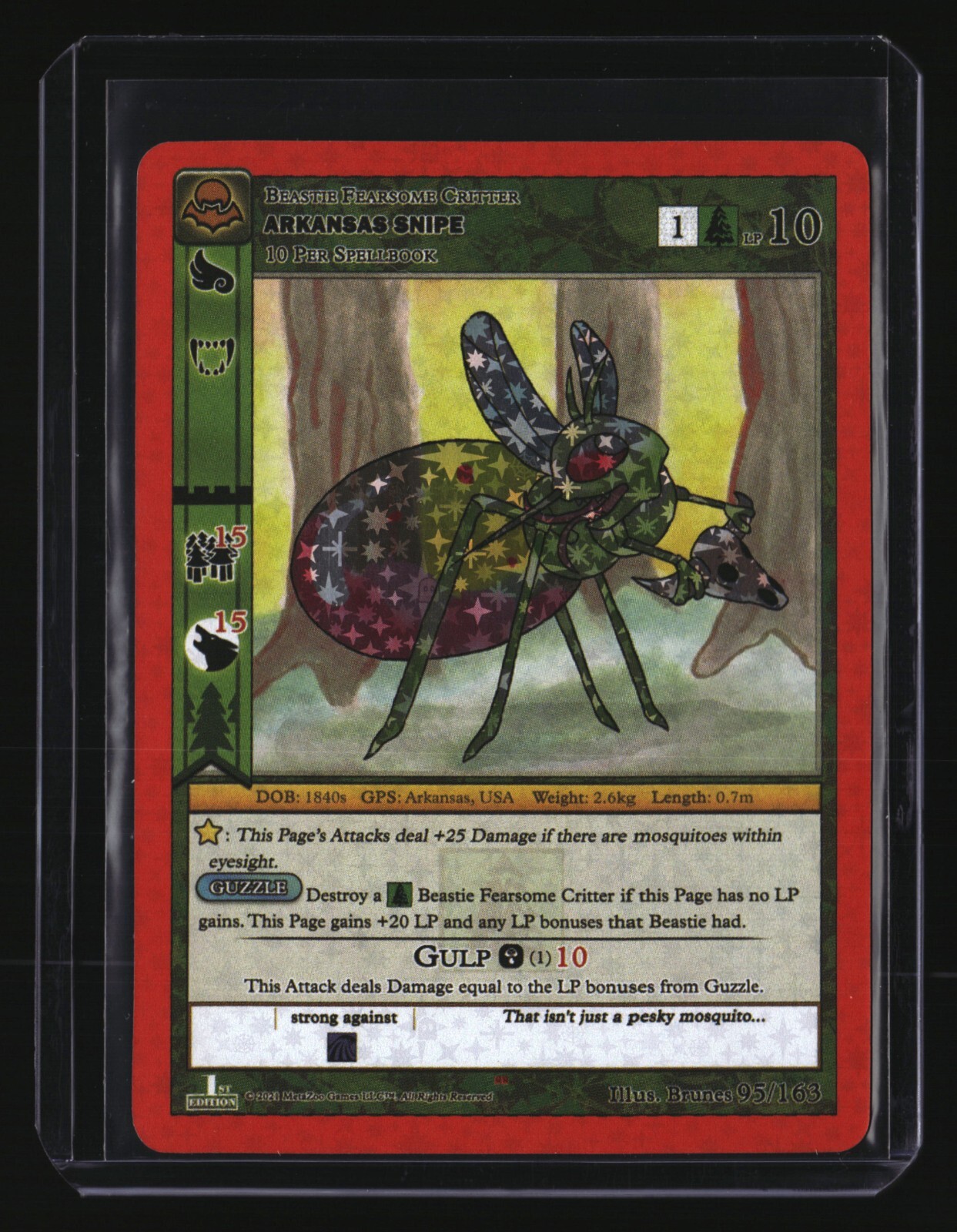 MetaZoo ARKANSAS SNIPE 95/163 Reverse Holo (2021 Nightfall 1st Edition ...