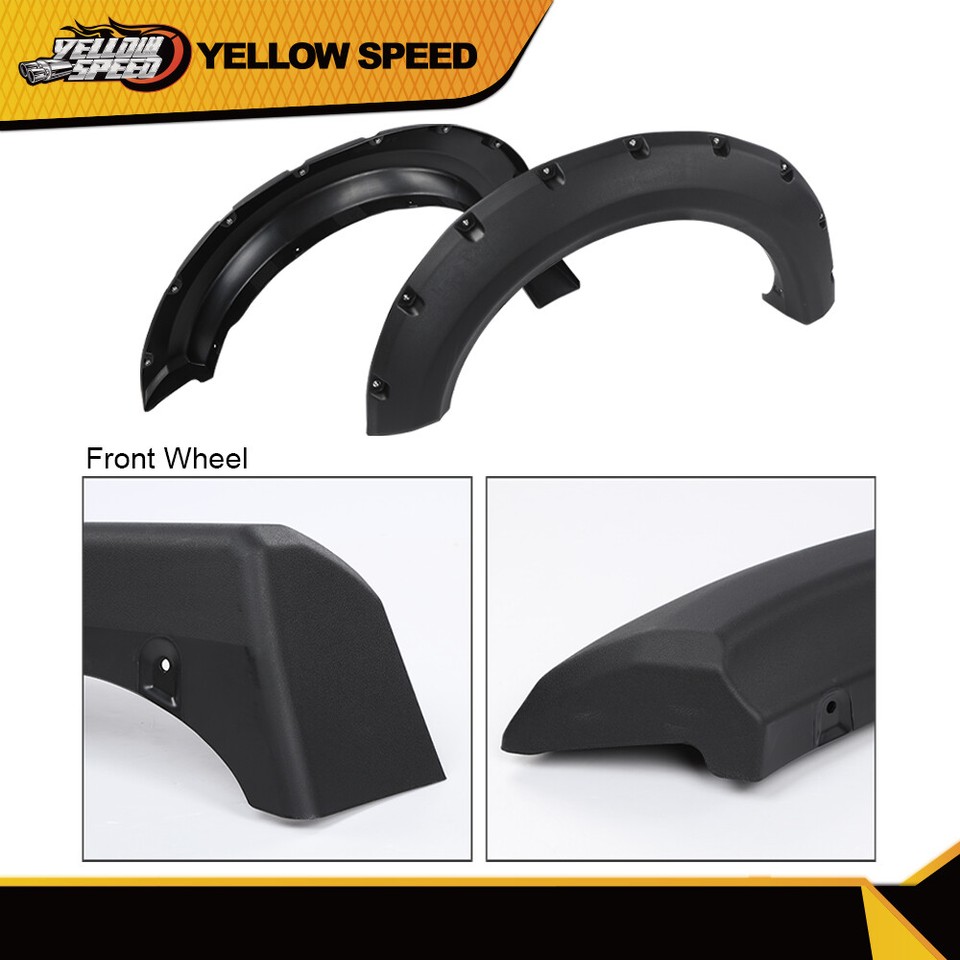 Wheel Fender Flares Fit For 2009-2014 Ford F150 F-150 Pocket Rivet ...