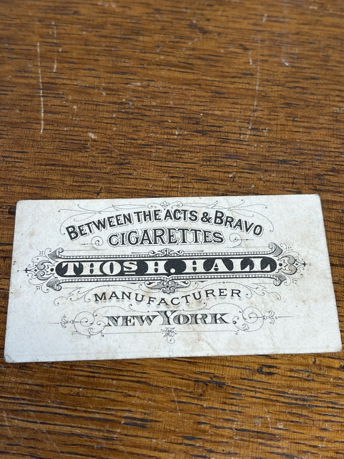 1880's Between the Acts Cigarettes Tobacco AIMEE card Heppenheimer ...