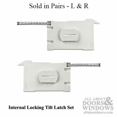 Internal Locking Tilt Latch Pair For Single and Double Hung Window ...