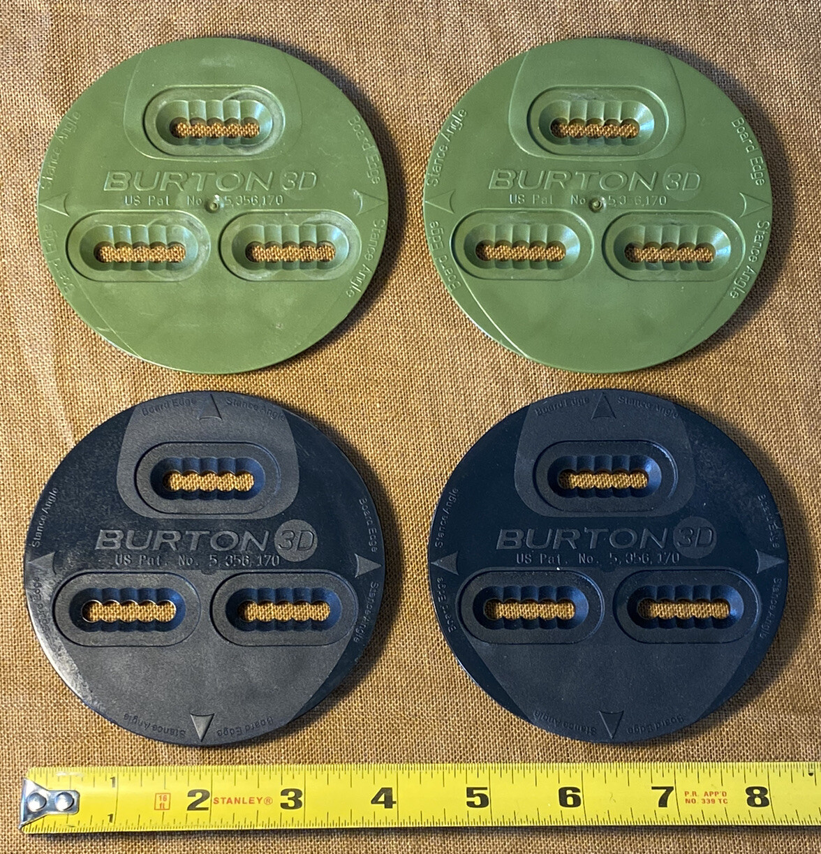 Qty 4 Burton Snowboard Binding Discs 3D | eBay