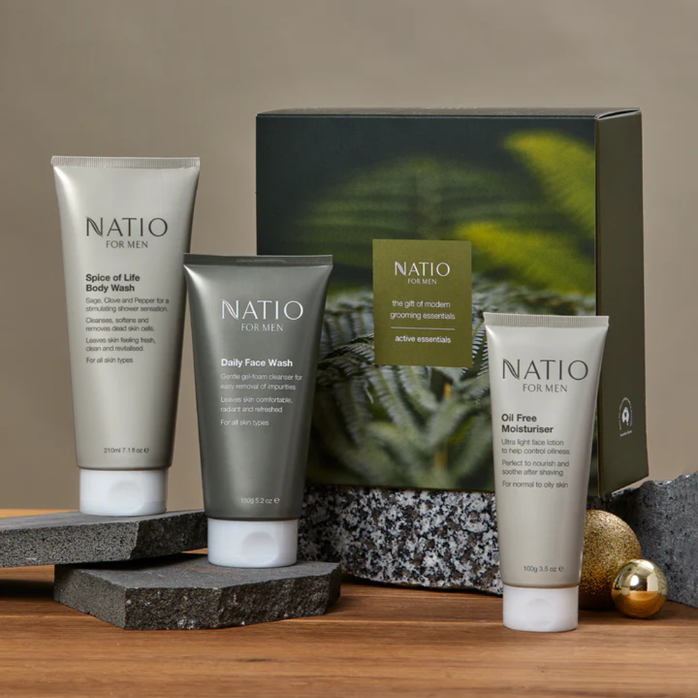 Natio for Men Active Essentials 3 Piece Gift Pack | eBay