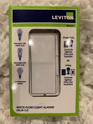 Lighting Control Slide Dimmer Light Switch Leviton Single Pole 3Way LED ...