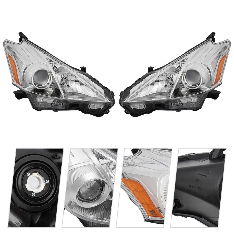 For 2012-2014 Toyota Prius V Driver&Passenger Side Halogen Headlights ...