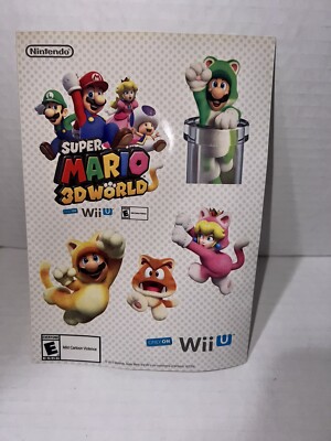 NINTENDO SUPER MARIO 3D WORLD STICKER SHEET 2013 PROMO WII U | eBay