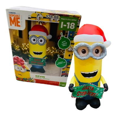 Minion KEVIN Christmas Airblown Inflatable | Grelly UK