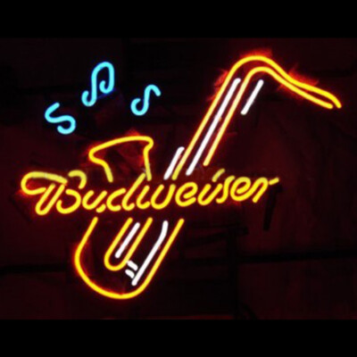 Bvd Beer Neon Sign Saxophone Home Bar Decor Man Cave Store Display Neon ...