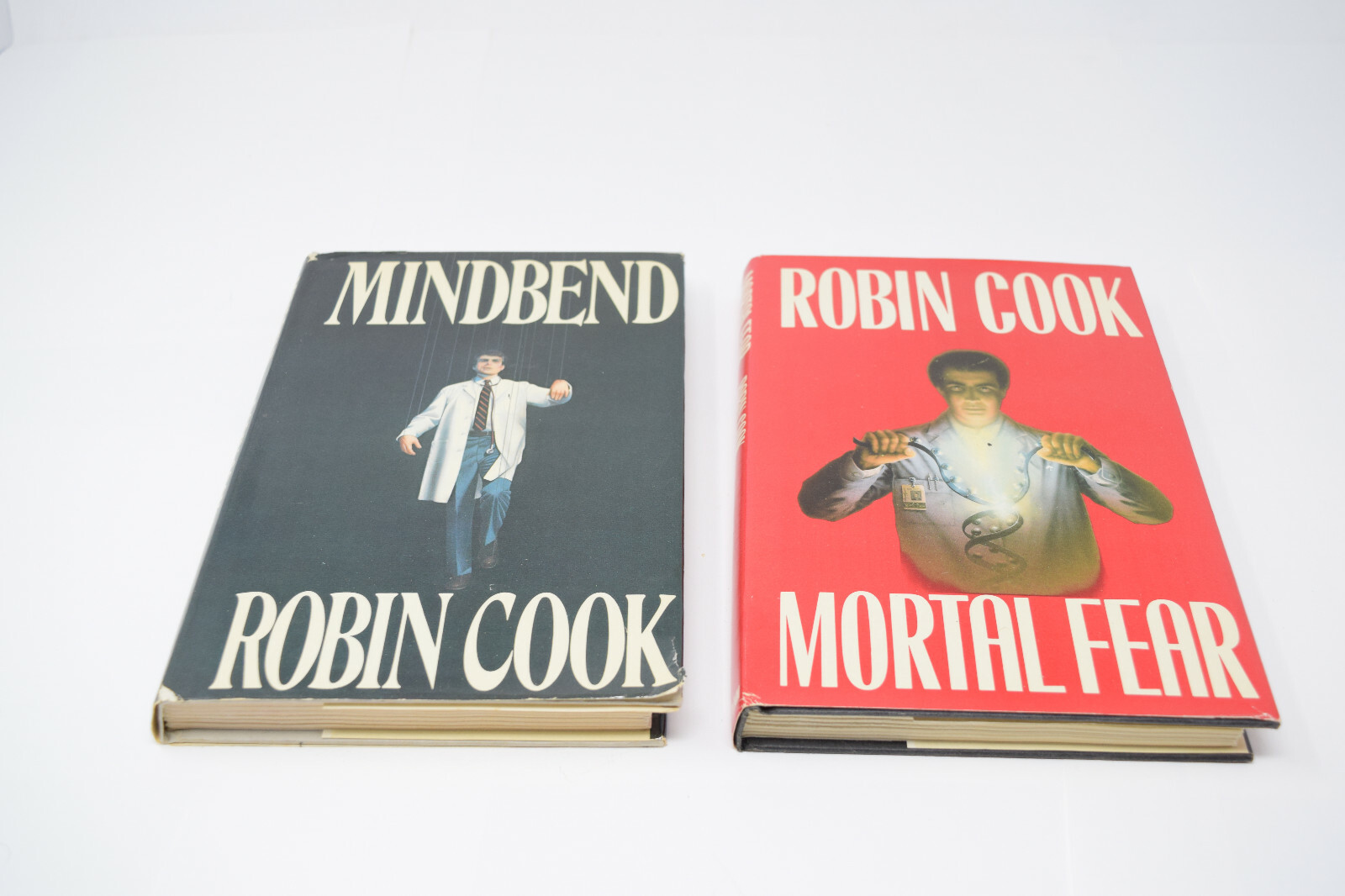 Lot of 2 VTG Mindbend & Mortal Fear by Robin Cook Hard Cover First ...