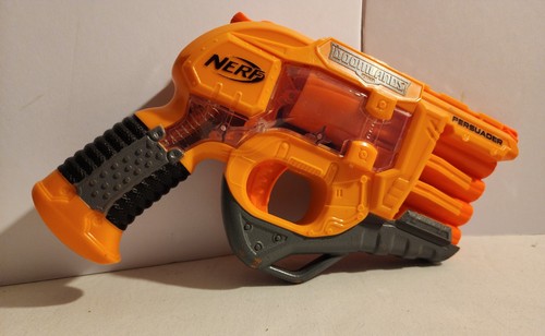 Nerf Doomlands "Persuader" Blaster Working Hasbro (No Darts), Orange, 4 ...