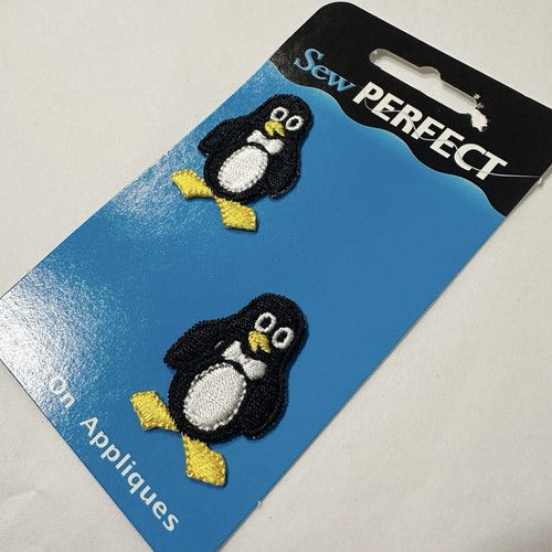 New Penguin Iron In Embroidered Patches Patch Appliqué 2 Piece Set | eBay