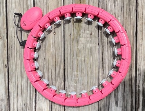 Hoola Fitness Hoop 23 Knots Weighted Smart Hula Thin Waist 53” Weight ...