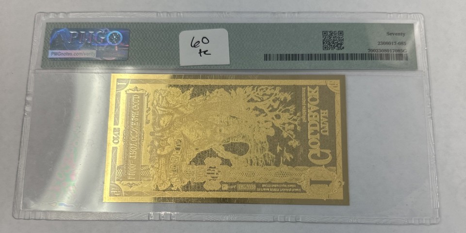 PMG 70 2024 Utah 1 Goldback 1/1000th Troy Oz 999 24k Gold | eBay