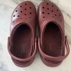 Maroon Fleece Size 4 Crocs | eBay