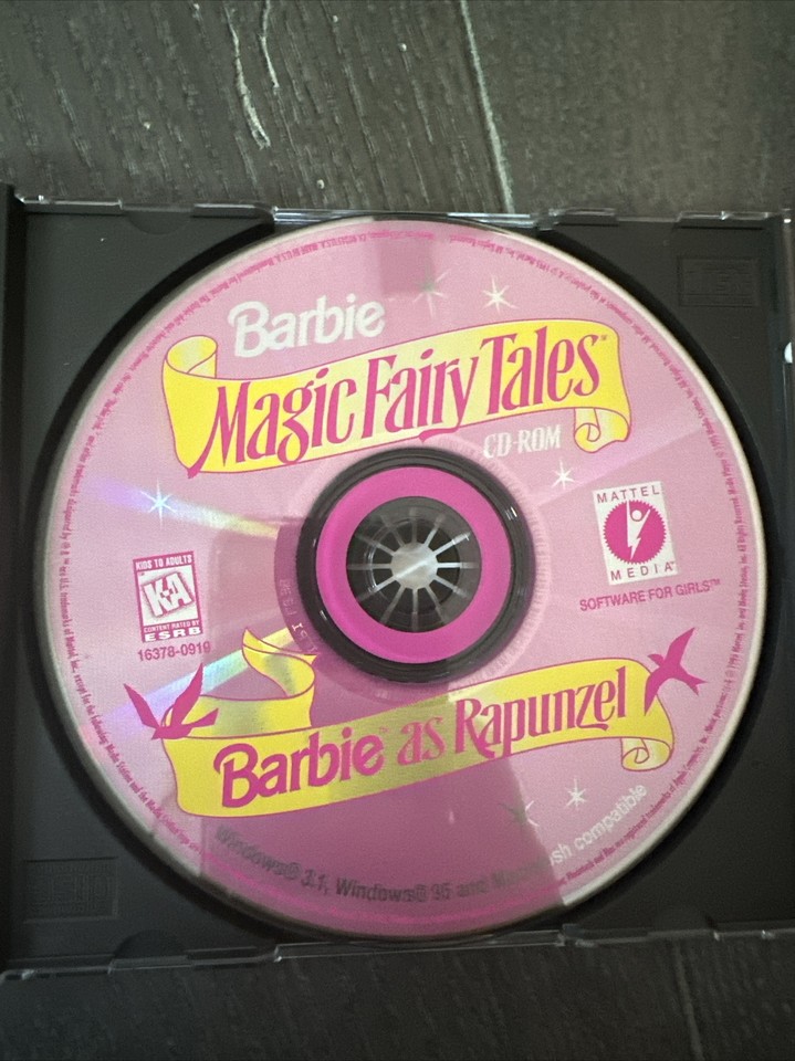 Barbie Software for Girls Magic Fairy Tales Barbie as Rapunzel CD-ROM ...