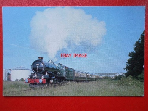 POSTCARD GWR LOCO NO 6000 KING GEORGE V AT BULMERS RAILWAY CENTRE 1977 ...