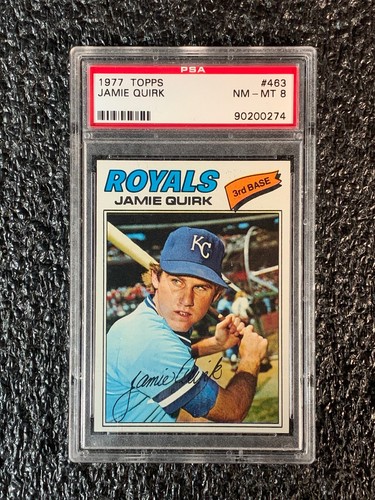 1977 Topps Baseball #463 Jamie Quirk PSA 8 | eBay