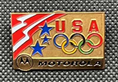 Motorola - USA Olympic Rings Pin. Olympic Pin. Olympics. Used. | eBay