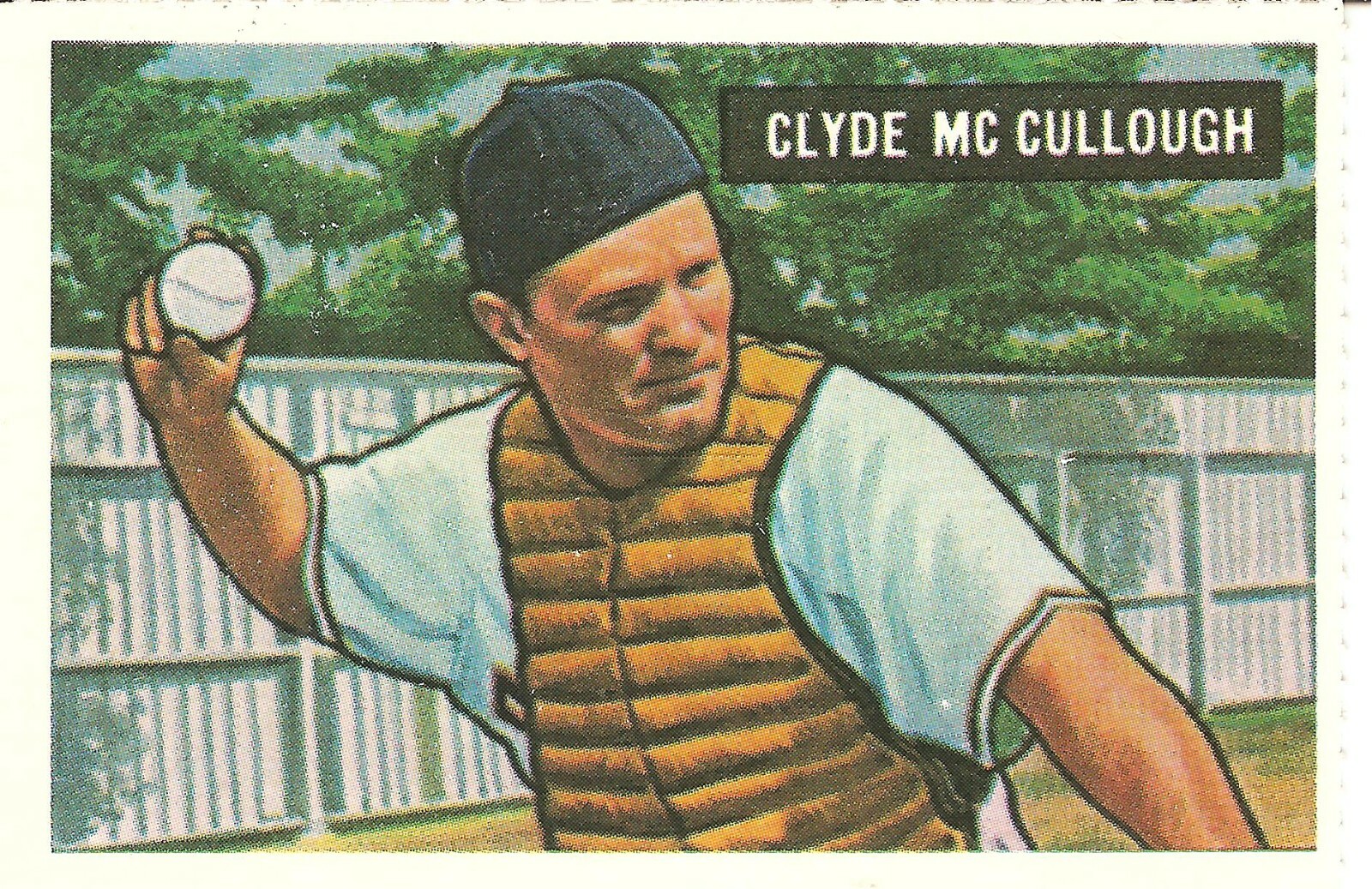 DOVER REPRINT CLYDE McCULLOUGH BASEBALL CARD | eBay