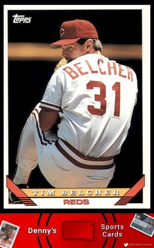 1993 Topps #382 Tim Belcher Cincinnati Reds Baseball Card | eBay