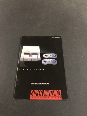 Super Nintendo SNES System manual Insert | eBay