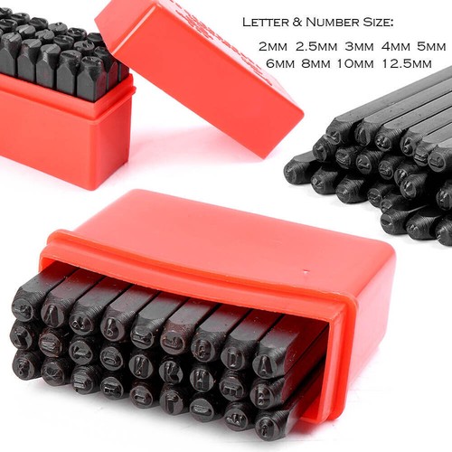 Stamps Letters Alphabet OR Numbers Set Punch Steel Metal Tool Case ...