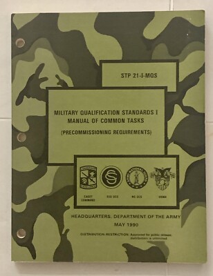 US Army Military Qualification Standards II of Common Tasks STP 21-II ...