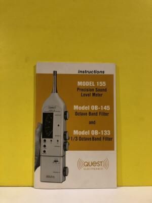 Quest Model 155 Sound Level Meter, Model OB-145 OB-133 Octave Band ...
