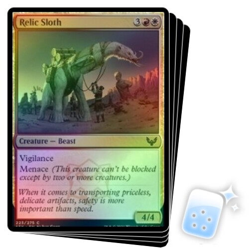 Foil Relic Sloth X4 M/NM Magic: The Gathering MTG Strixhaven: School Of ...