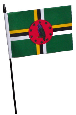 Dominica Small Hand Flag (6" x 4") | eBay UK