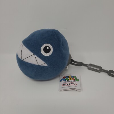 Official Super Mario Bros Chain Chomp 6" Plush Sen-Ei Little Buddy New ...
