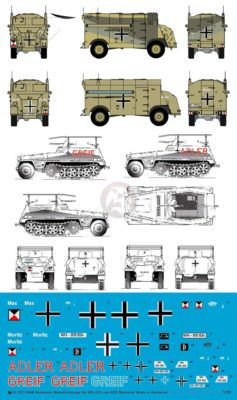 Peddinghaus 1/35 Sd.Kfz.250/3 & AEC Dorchester Markings Rommel's Staff ...