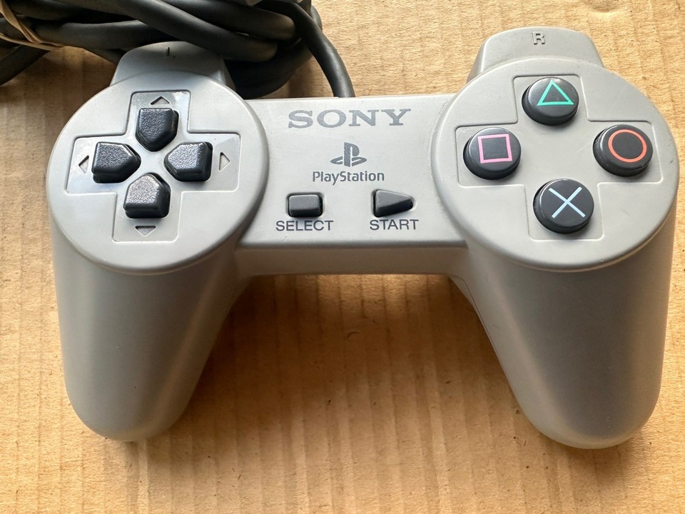 X2 Official Sony Playstation PS1 Controllers SCPH-1200 SCPH-1080 Grey ...