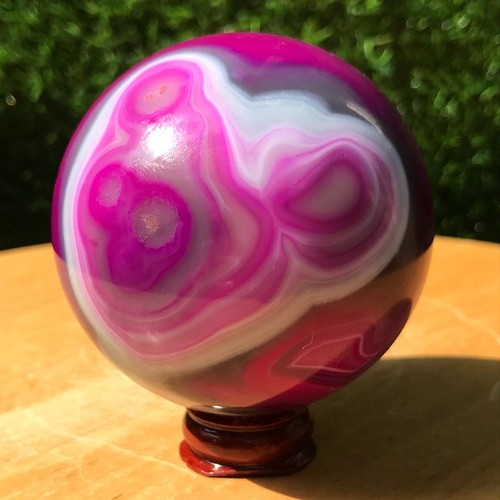 400G Rare Red Agate Geode Quartz Ball Crystal Sphere Mineral Specimen ...