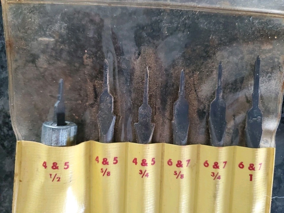 Craftsman Wood Screw Pilot Bit Set 9-4204 Vintage Pack Of 13 Complete ...