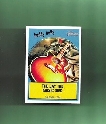 2008 Topps Heritage NEWS FLASHBACKS BUDDY HOLLY Card # NF2 | eBay
