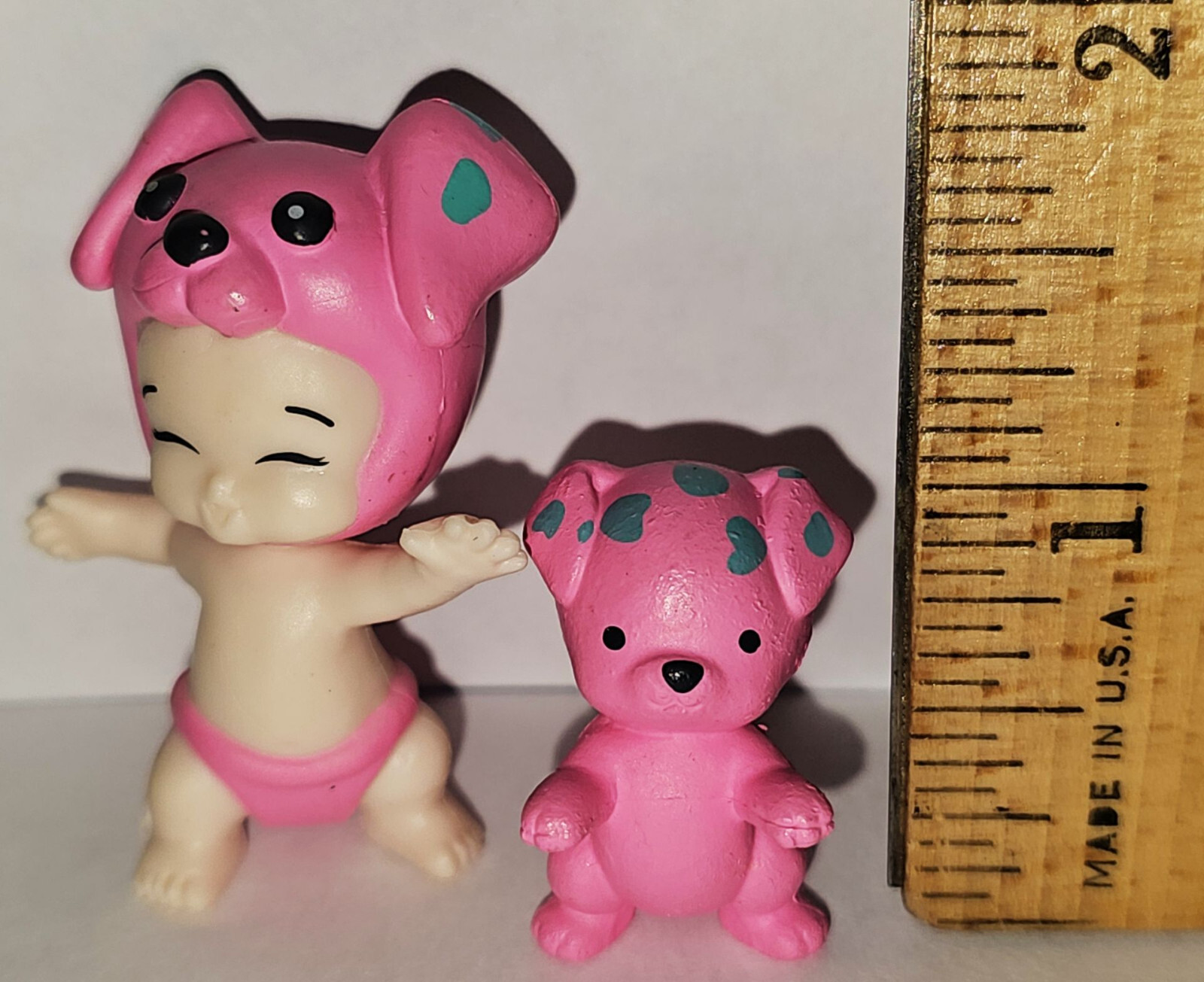 2016 Twozies Pair DIPPY & DOTTY Pet Dog Pink Teal Moose Toys Figure ...