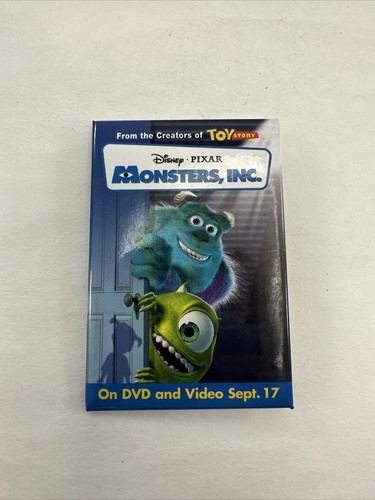 Disney Monsters Inc Promotional Pin Button Badge Pinback Pixar Rare ...