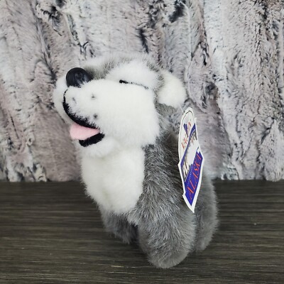 Vaughn Howling Grey Wolf Plush Stuffed Animal Alaskan Toy W/Tags 6" | eBay