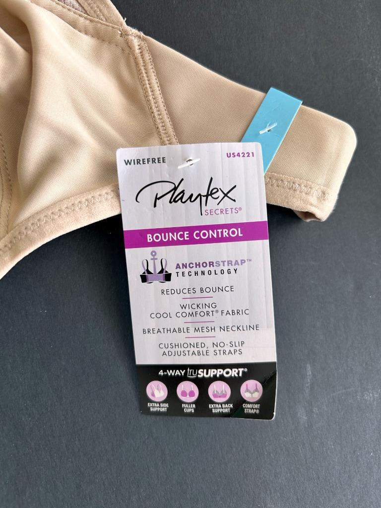 Playtex Secrets bra Bounce Control 44D 44DD 46DD 48DD 48C 50C 50DD ...