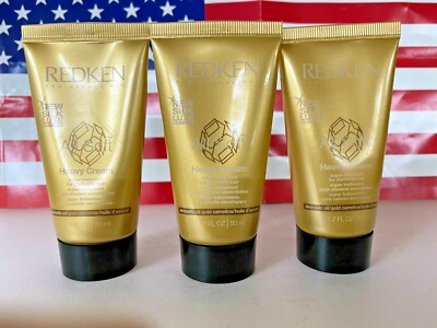 3- REDKEN ALL SOFT HEAVY CREAM SUPER TREATMENT 1.7 oz Each **3 Pack ...