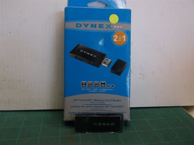Dynex USB 2.0 2-in-1 Memory Card Reader DX-CR112 dg2 | eBay