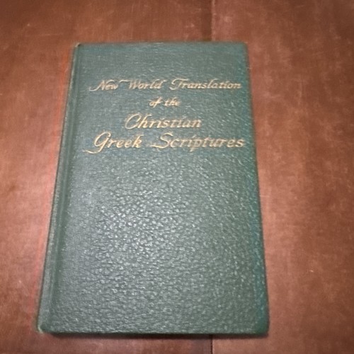 New World Translation of the Christian Greek Scriptures book 1950 HC ...