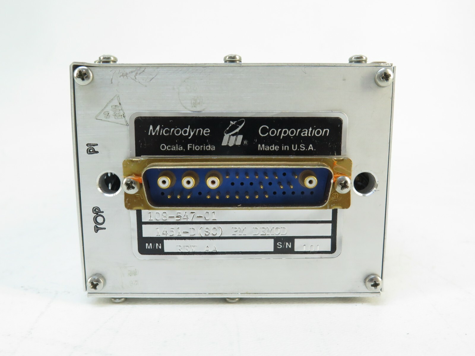 Microdyne PM Demodulator 1451-D(SC) 108-547-01 - 1451-D | eBay
