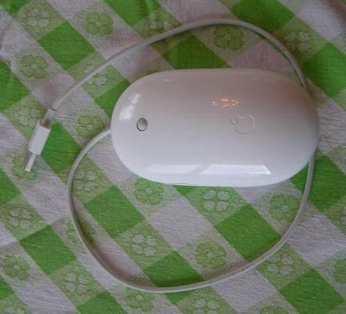 Apple A1152 USB Wired Mighty Mouse Optical Mouse (White) | eBay