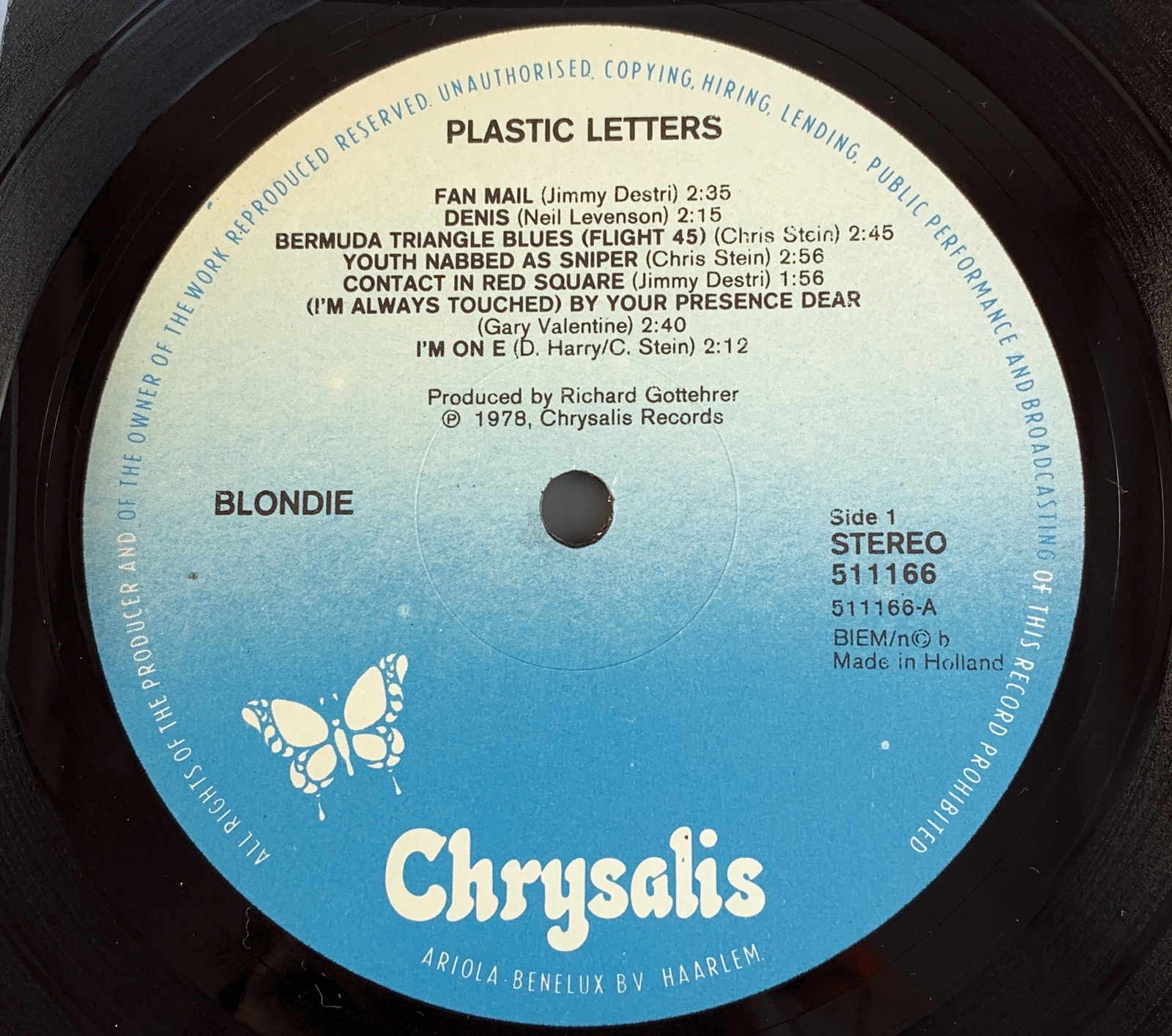 Blondie - Plastic Letters [Vinyl] | Chrysalis | Europe, 1987 | LP NM ...