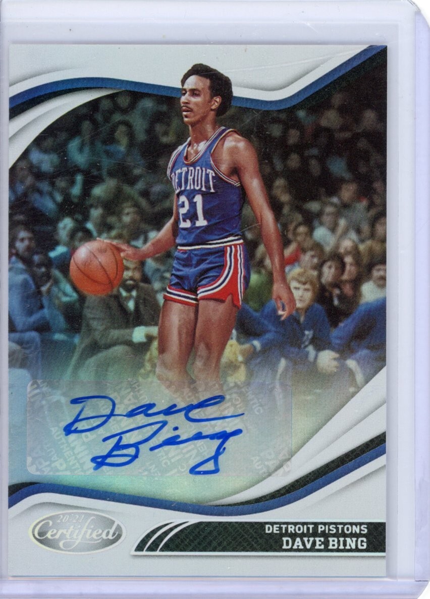 2020-21 Panini Certified - Certified Signatures Gold #CS-DBG Dave Bing ...