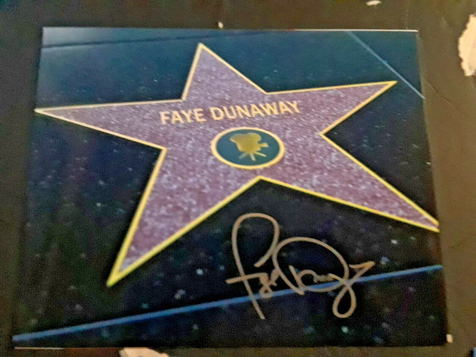 FAYE DUNAWAY MOVIE ICON LEGEND SIGNED AUTOGRAPH 8X10 PHOTO WALK OF FAME ...