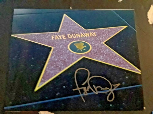 FAYE DUNAWAY MOVIE ICON LEGEND SIGNED AUTOGRAPH 8X10 PHOTO WALK OF FAME ...